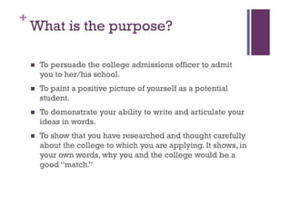 College Admissions Essay Writing | PDF