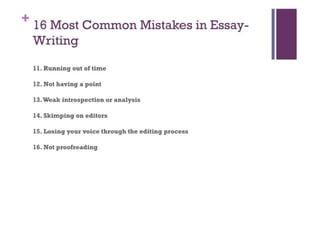 College Admissions Essay Writing | PDF