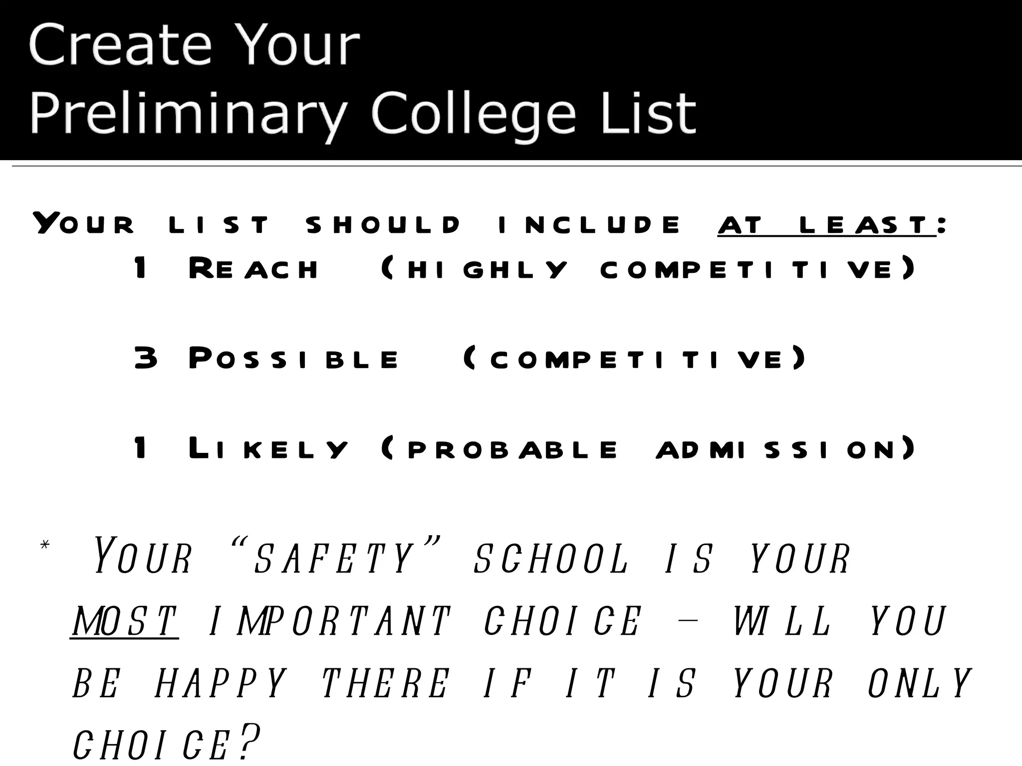 College admissions powerpoint | PPT