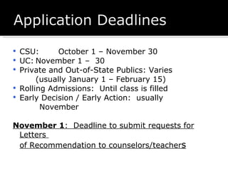 College admissions powerpoint | PPT