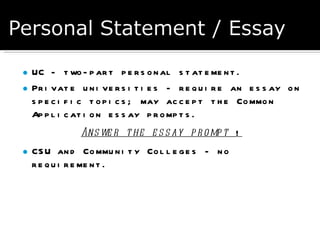 College admissions powerpoint | PPT