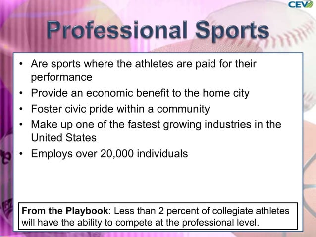 College amateur and prof sports student | PPT