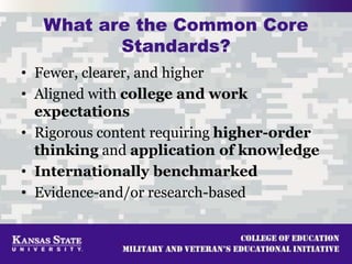 College and career ready military children | PPTX