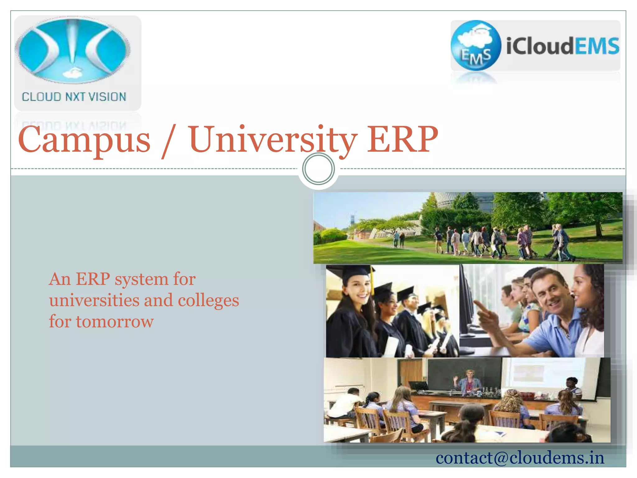 College and University ERP System | PPTX