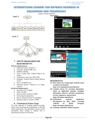 College app for android device | PDF | Operating Systems | Computer Software and Applications