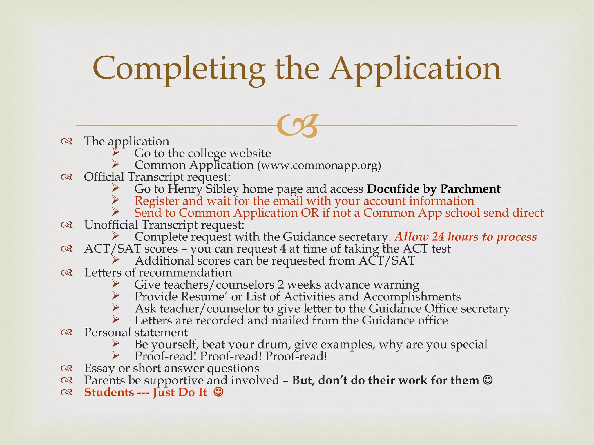 College applications 101 | PPT