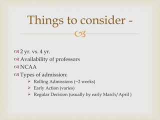 College applications 101 | PPT