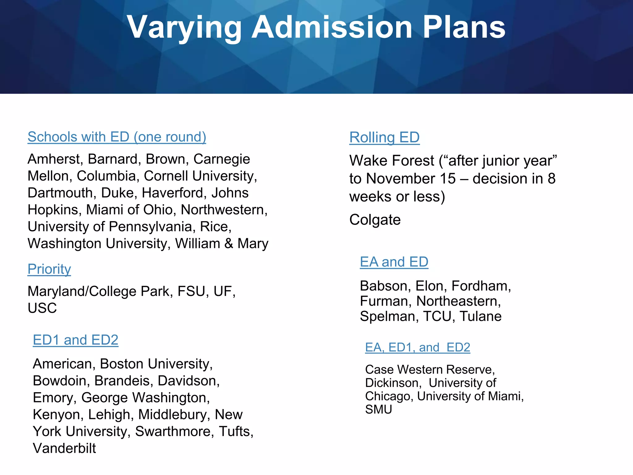 College Applications 101 for Parents | PDF