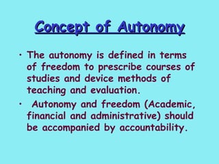 College Autonomy | PPT