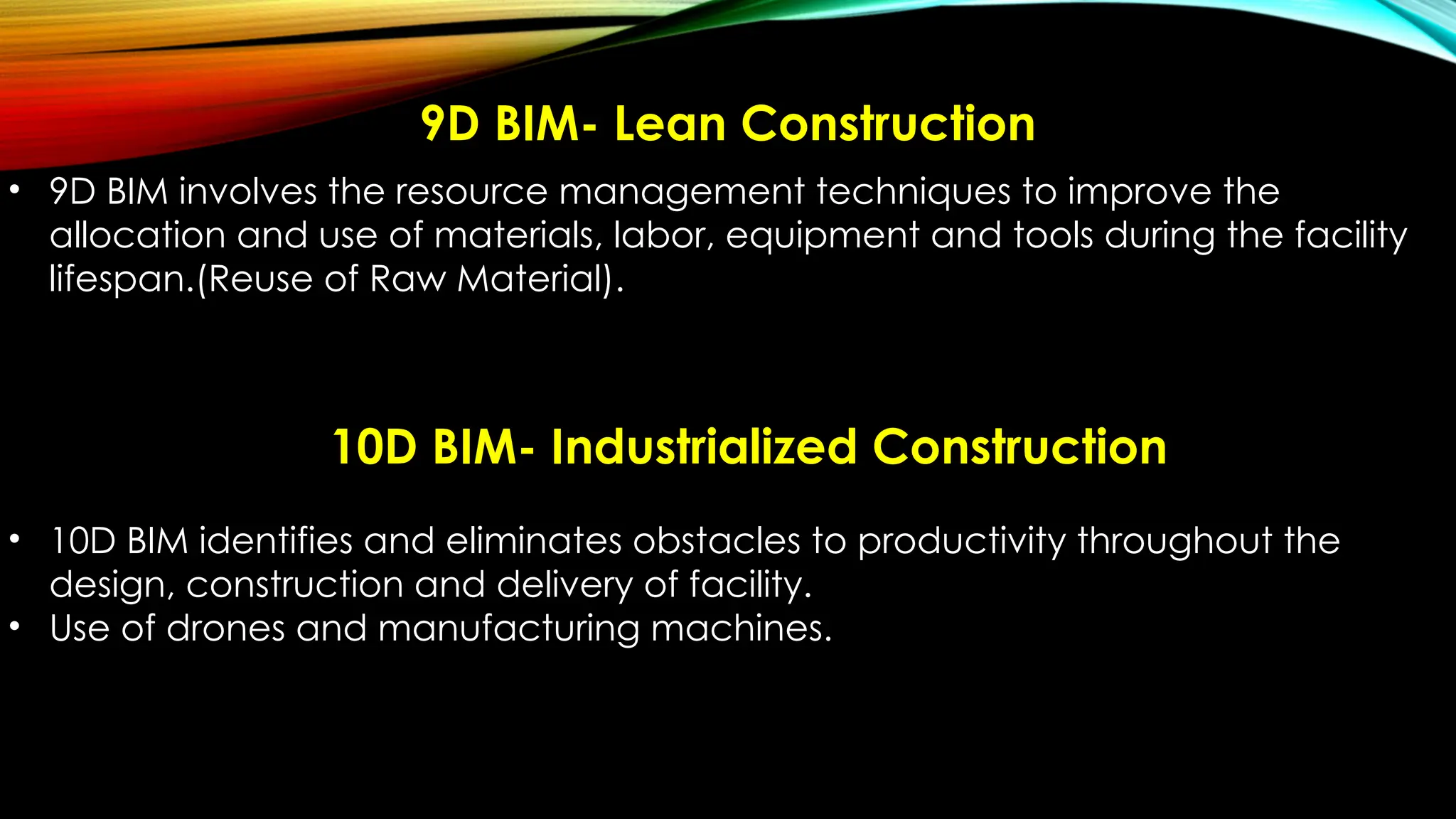 College BIM presentation, What is BIM and Dimensions of BIM | PPTX
