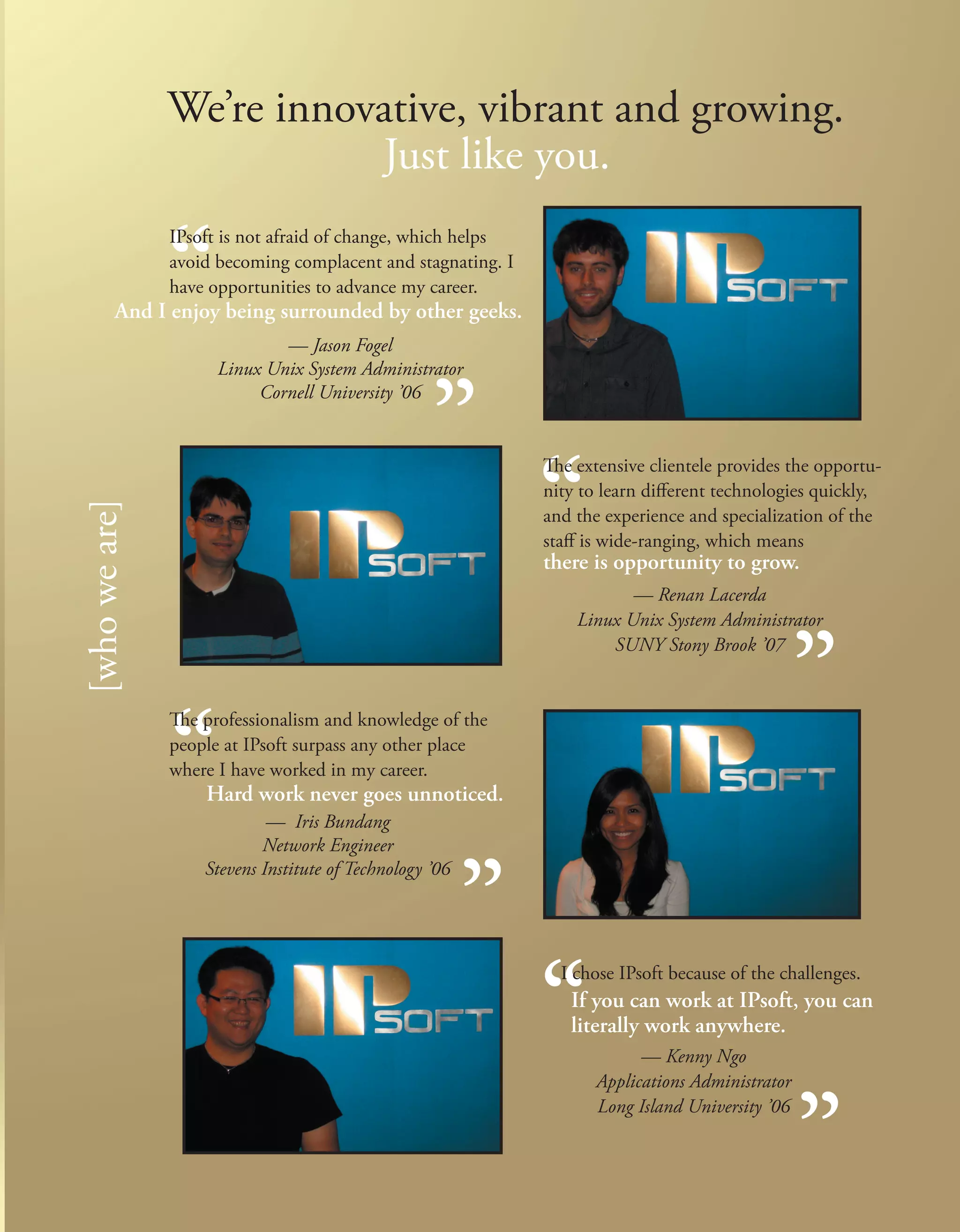 IPsoft Recruitment Brochure | PDF