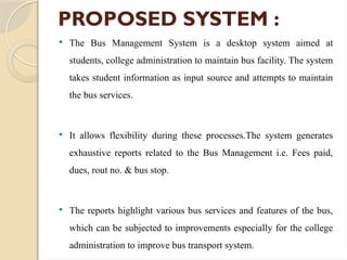 COLLEGE BUS MANAGEMENT SYSTEM agdyugeQF JHBFCEWJ ebc.pptx
