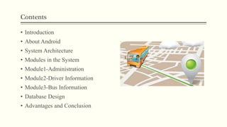 College Bus Tracking Application | PPTX