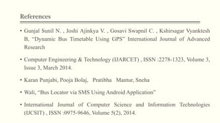 College Bus Tracking Application | PPTX