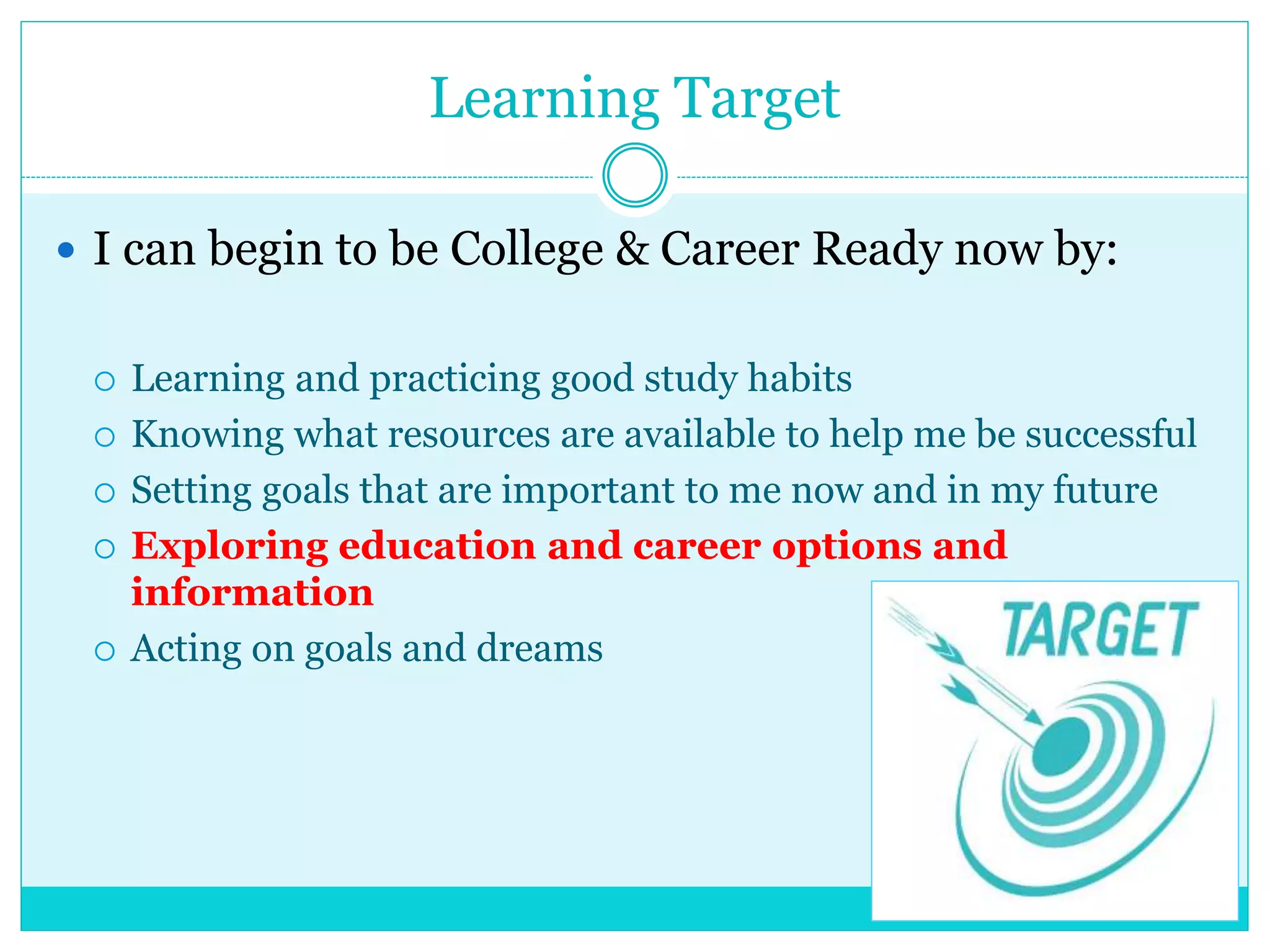 College career readiness #3 2017 lesson | PPT