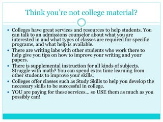 College career readiness #3 2017 lesson | PPT