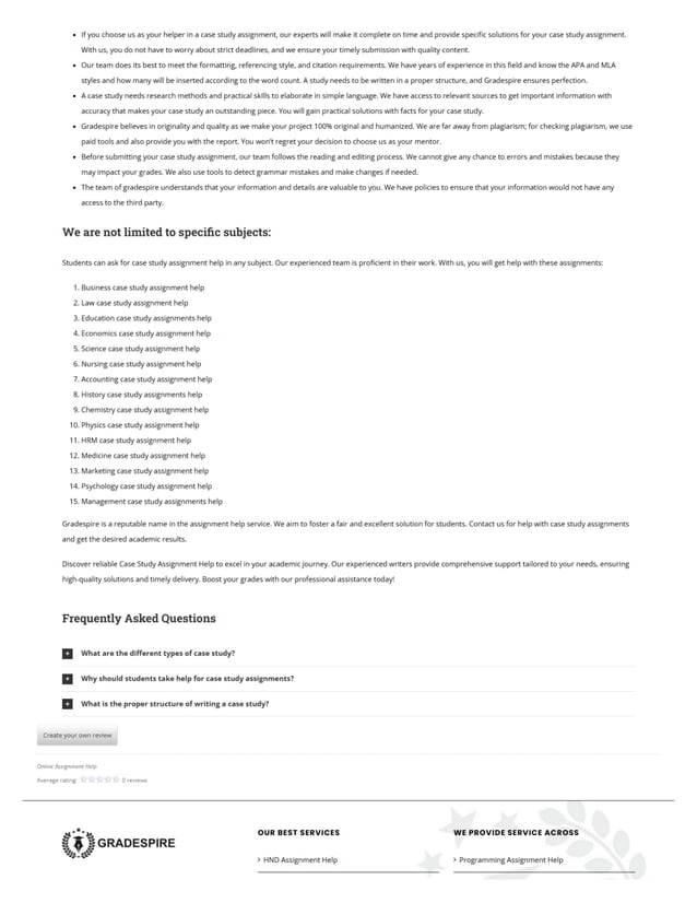 Quality College Case Study Assignment Help – Available Anytime | PDF