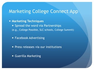 College connect organizationpresentation_final | PPTX