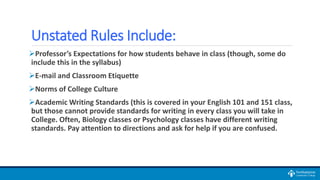 College culture and digital fluency | PPT