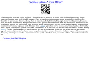 School Is A Waste Of Time