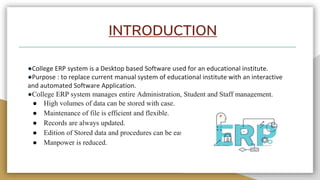 College Erp System | Pptx