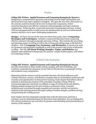 College esl writers applied grammar and composing strategies | PDF