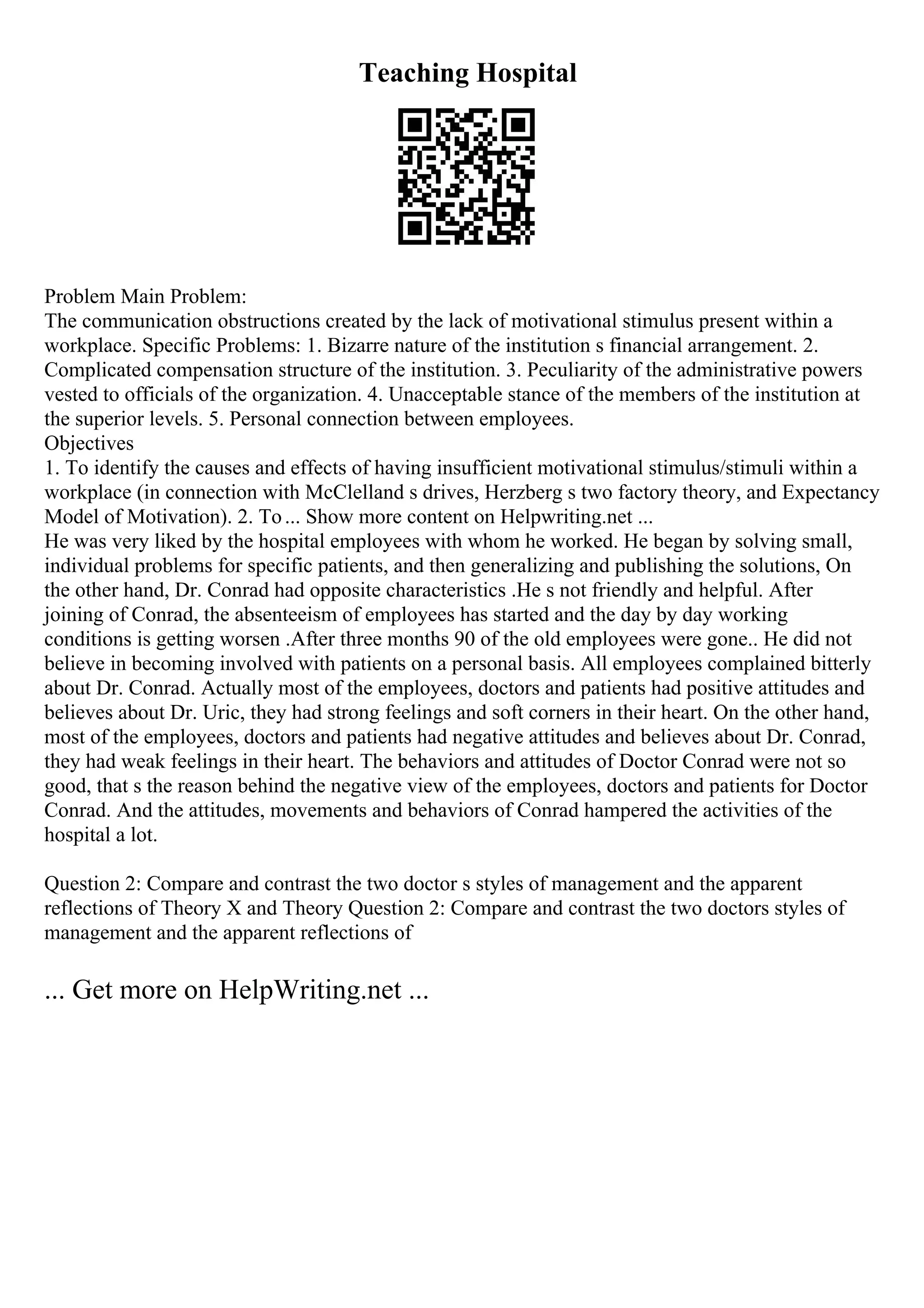 College Essay Background Story Example | PDF