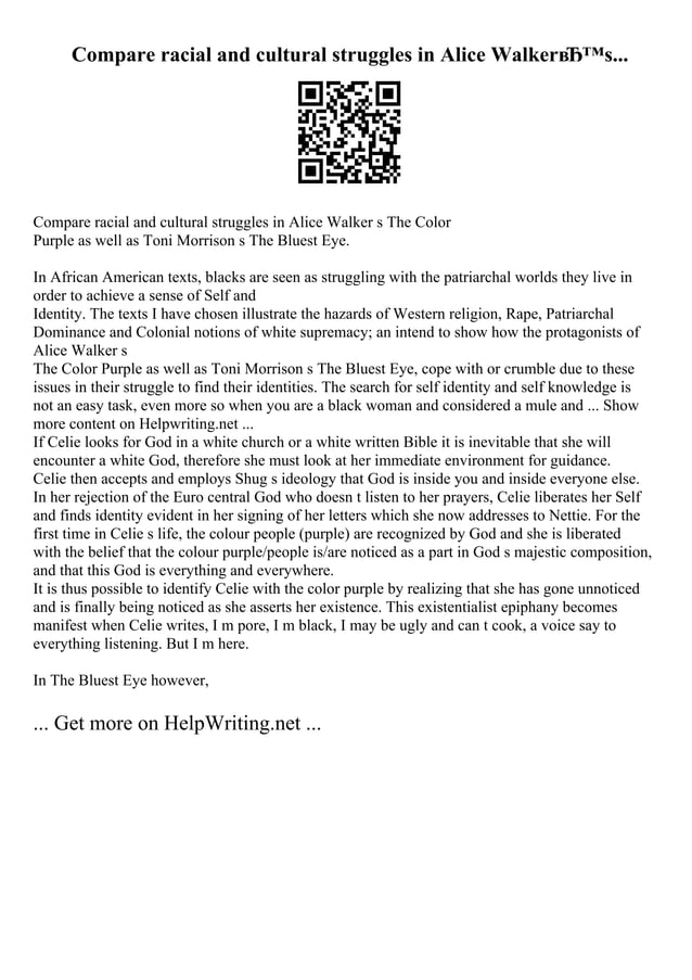 College Essay Background Story Example | PDF