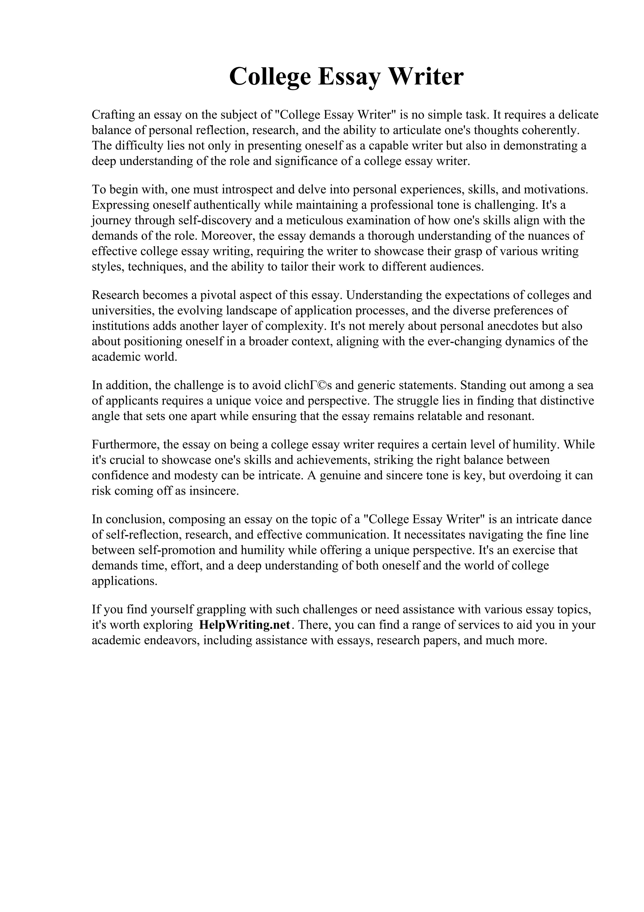 College Essay Writer.pdf