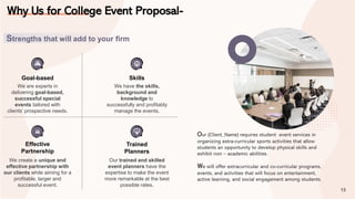 College Event Proposal PowerPoint Presentation Slides | PPT