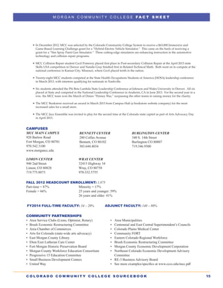 College Fact Sheets | PDF