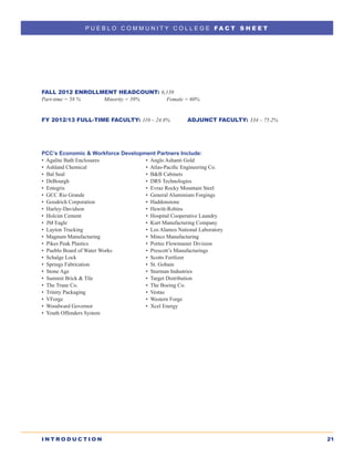 College Fact Sheets | PDF