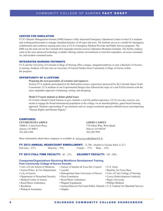 College Fact Sheets | PDF