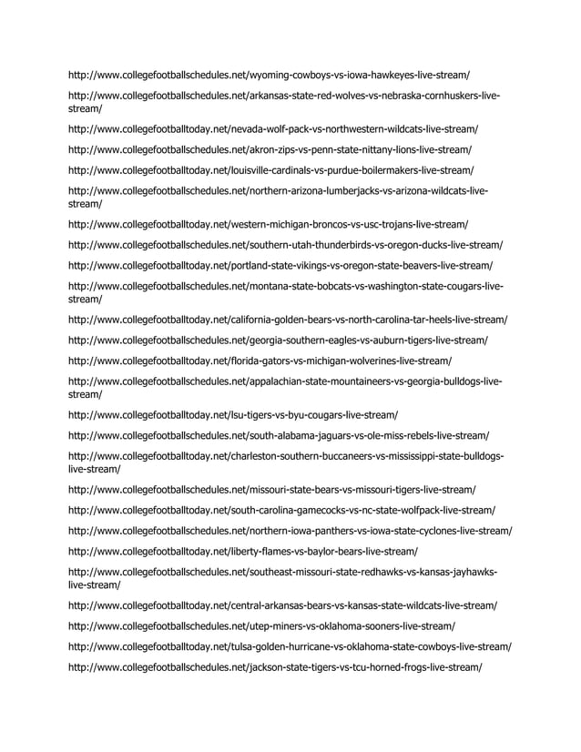 College football live stream | PDF | Free Download