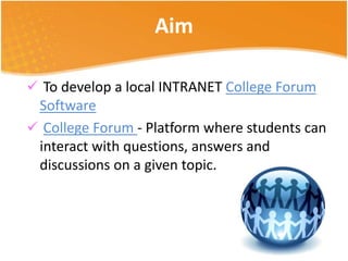 College forum software | PPSX