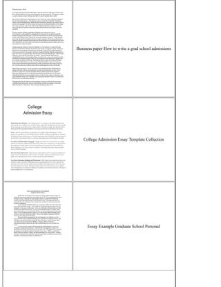 College Graduate Essay | PDF