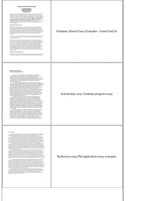 College Graduate Essay | PDF