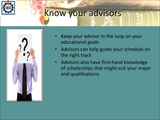 College life( Tips & Guidelines for the New students) By IEC Group Of ...