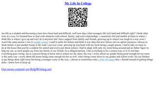 College Life | PDF