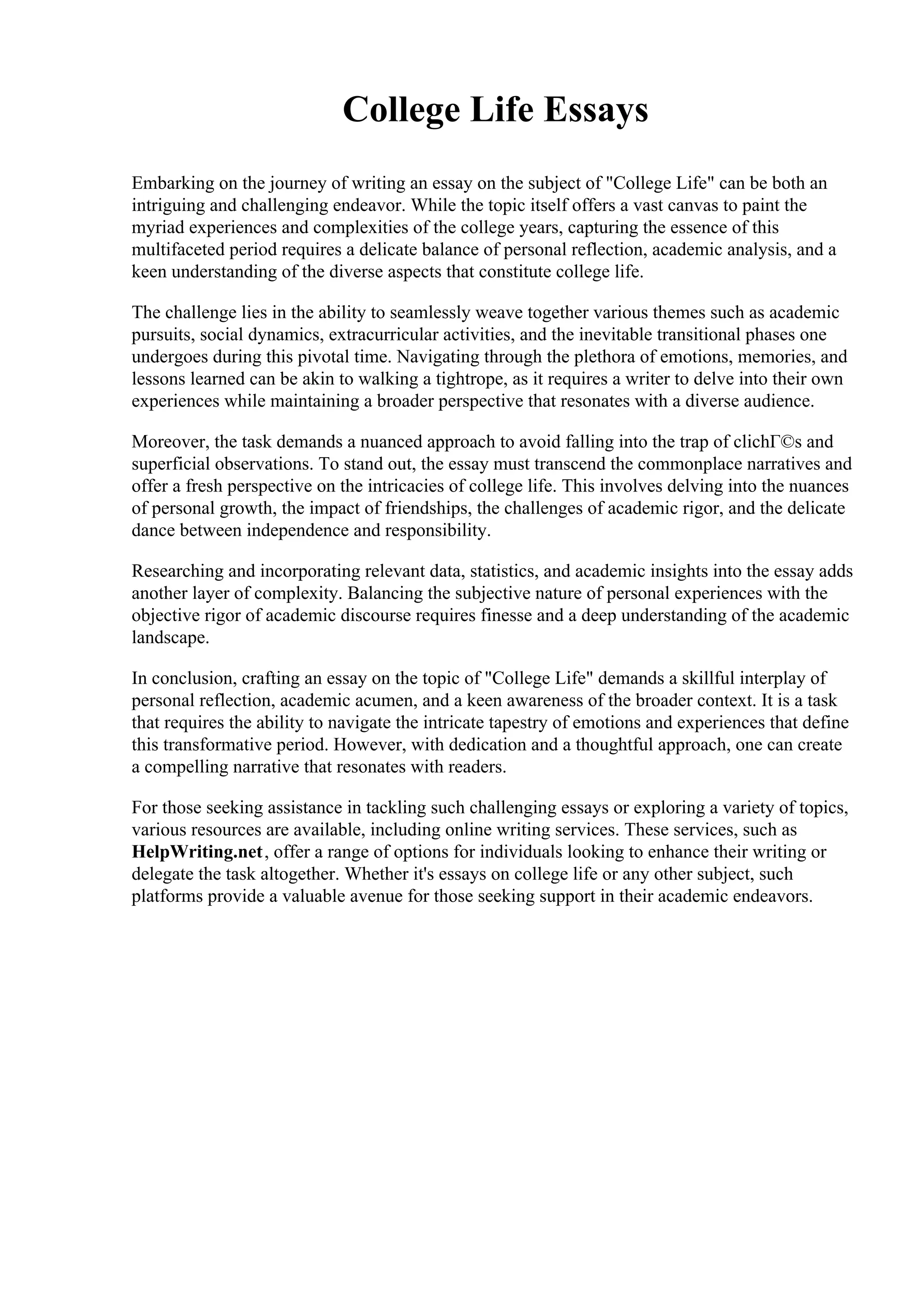 College Life Essays.pdf