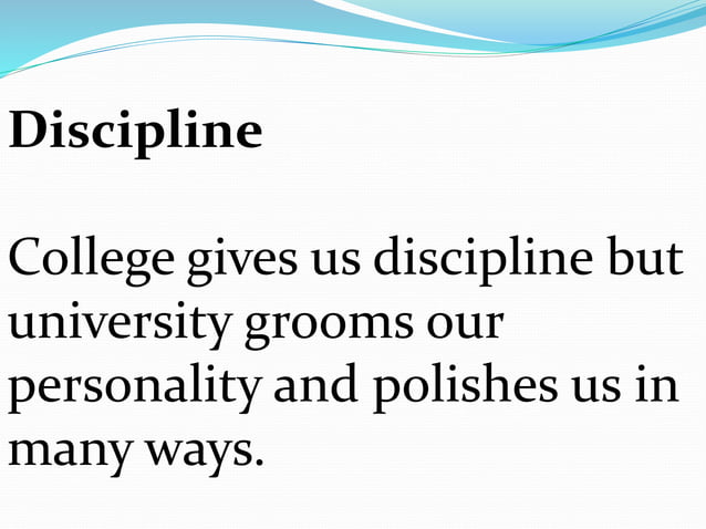 School Life vs University life | PPTX