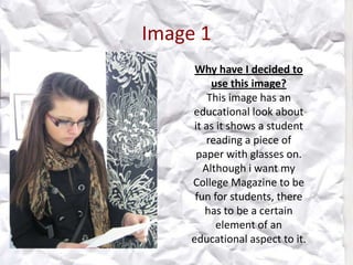 College magazine contents page | PPT