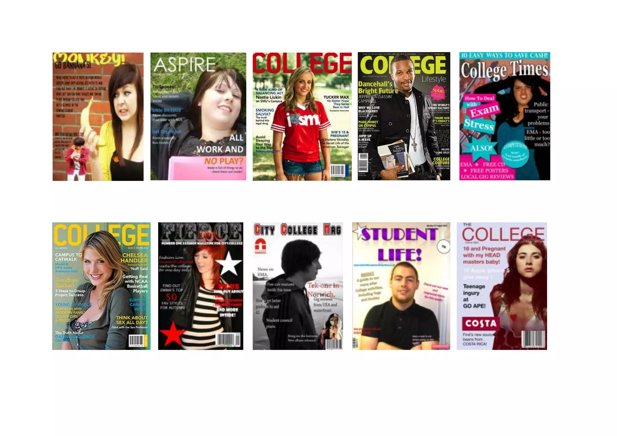 College magazine covers | PPT