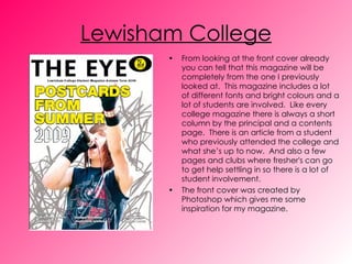 College Magazine Research | PPT