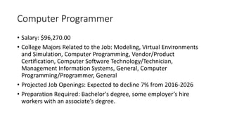 College major powerpoint | PPTX