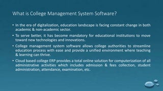College Management Software MasterSoft | PPTX
