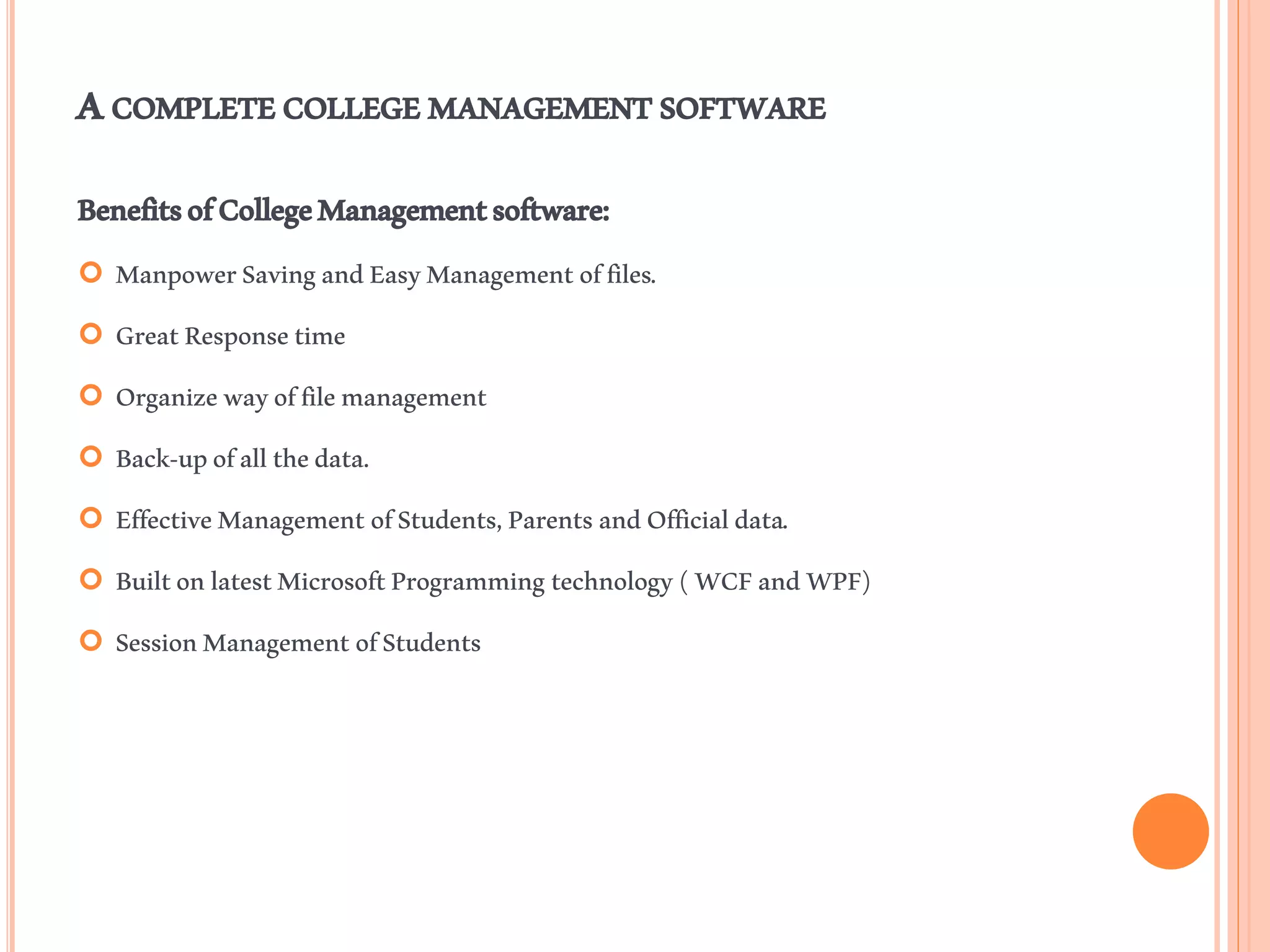 ERP ( College Management System) | PPTX