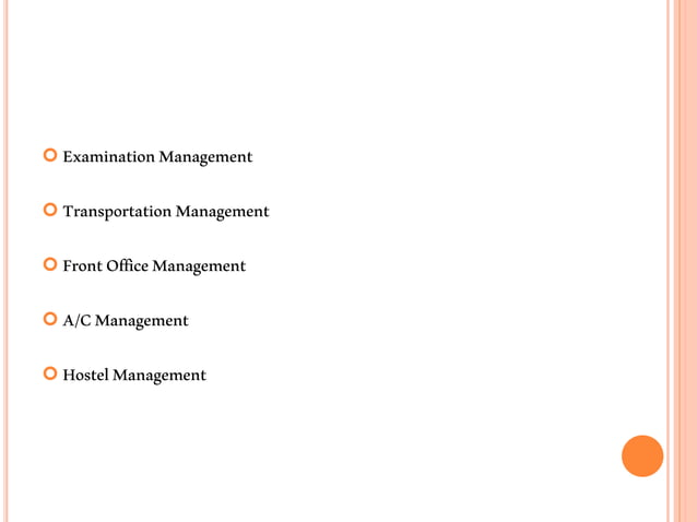 ERP ( College Management System) | PPTX