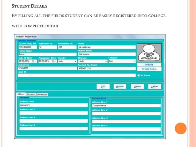 ERP ( College Management System) | PPTX