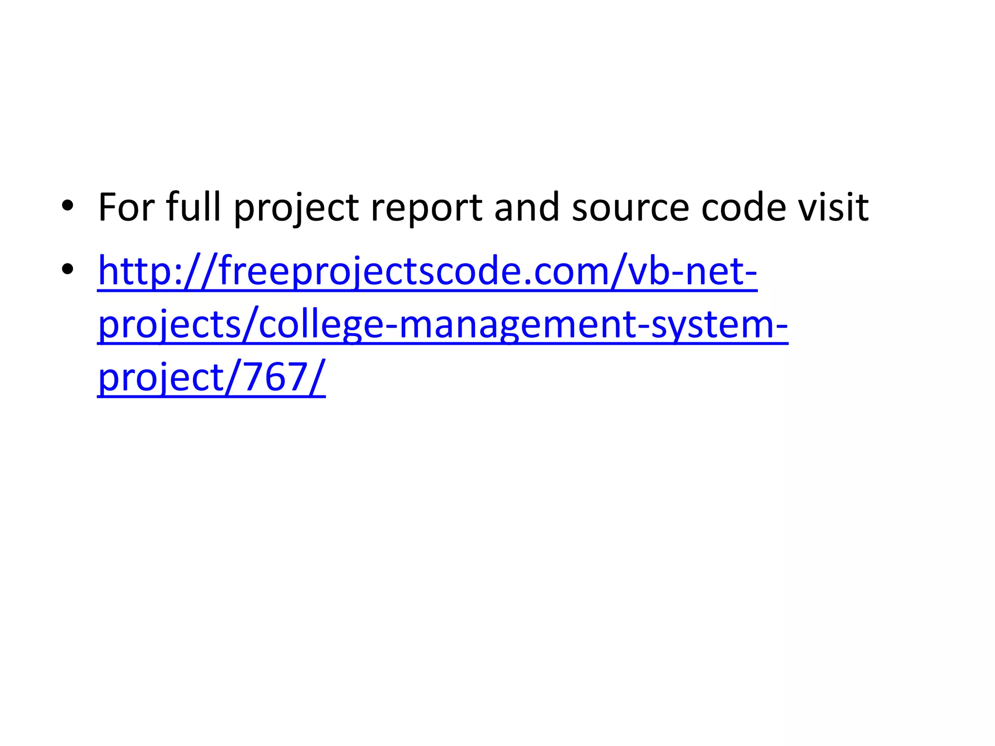 College management system ppt | PPTX